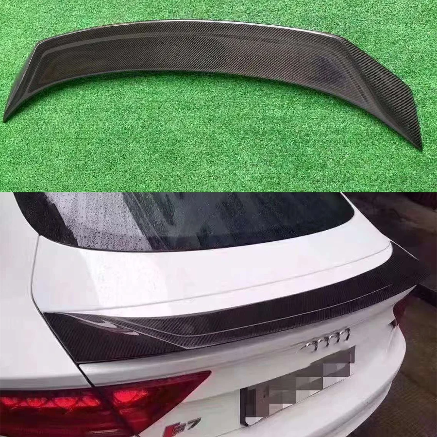 For-Audi-A7-S7-R-Style-High-quality-Carbon-Fiber-Tail-fins-Rear-Trunk ...