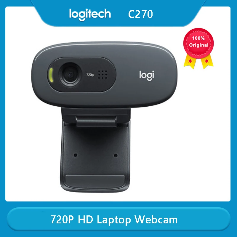 Logitech-C270-HD-Laptop-Webcam-Built-in-Microphone-Web-Camera-USB2-0 ...