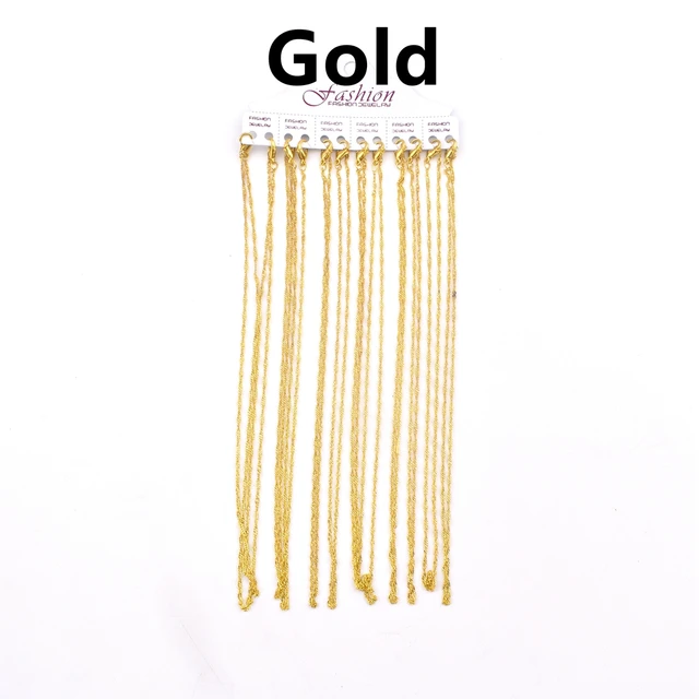 12Pcs/Lot 42cm Water-Wave Chain Necklace For Women DIY Jewelry Making ...