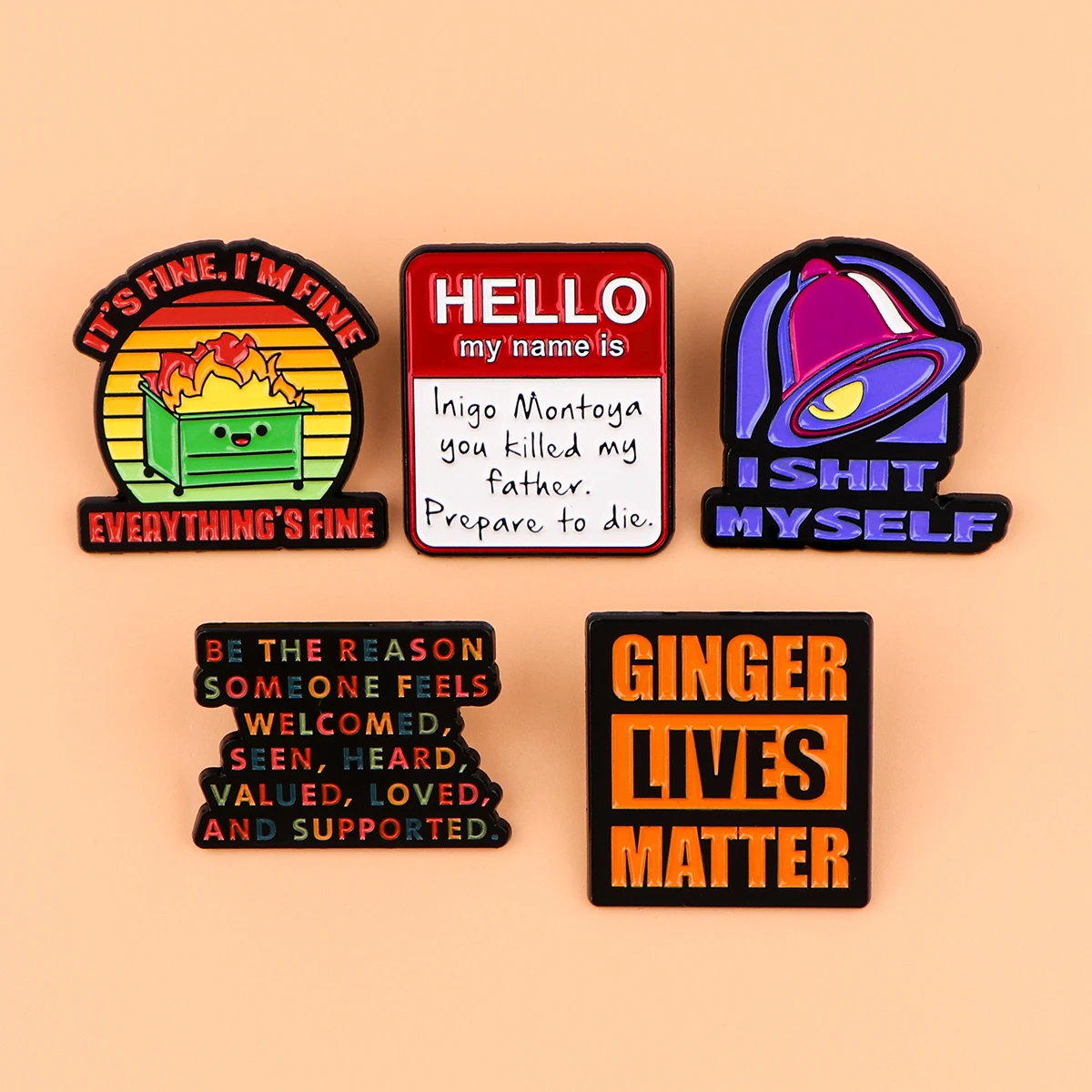 I-SHIT-MYSELF-Enamel-Pin-Brooches-for-Clothes-Badges-on-Backpack-Bags ...