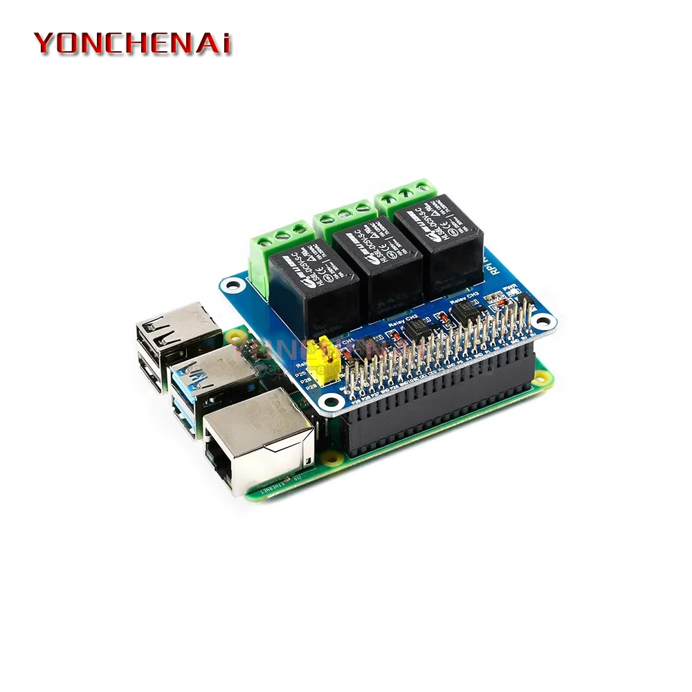 3-Channel-Relay-Expansion-Board-for-Raspberry-Pi-4B-3B-3B-3-Way-Relay ...