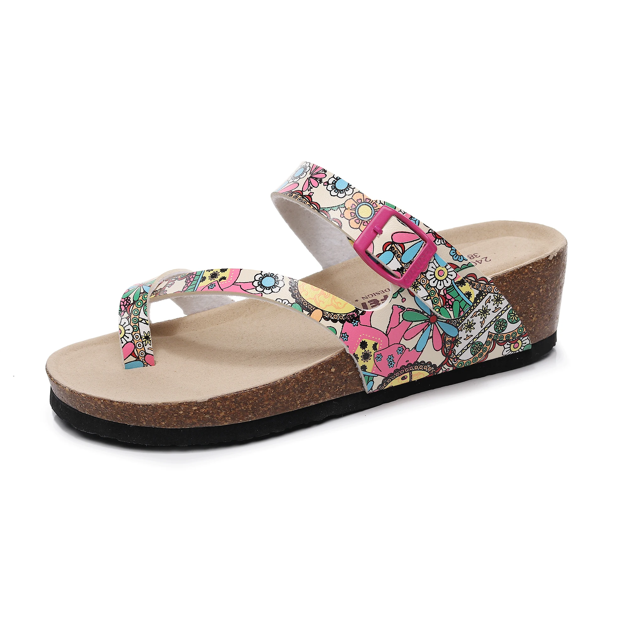 Casual-Soft-Cork-Wedge-High-Heels-Slippers-Women-Summer-Beach-Slide ...