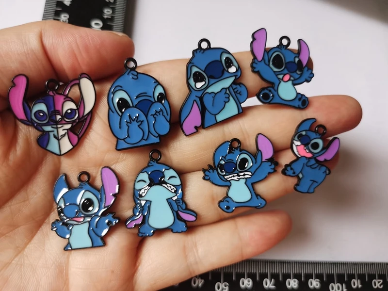 Colgantes-de-stitch-de-Disney-10-piezas-fabricaci-n-de-joyas-pendientes ...