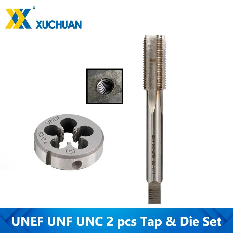 2pcs-UNEF-UNF-UNC-Thread-Tap-and-Die-Set-Machine-Tapping-Plug-Tap-Die ...