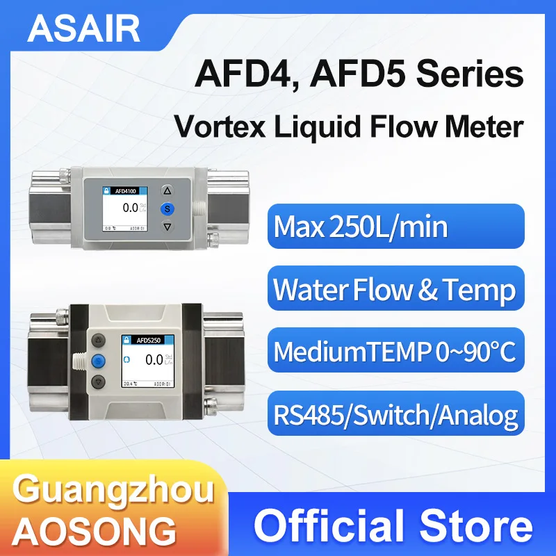 ASAIR-Vortex-Liquid-Water-Flow-Meter-Sensor-Replacing-SMC-Water-Digital ...