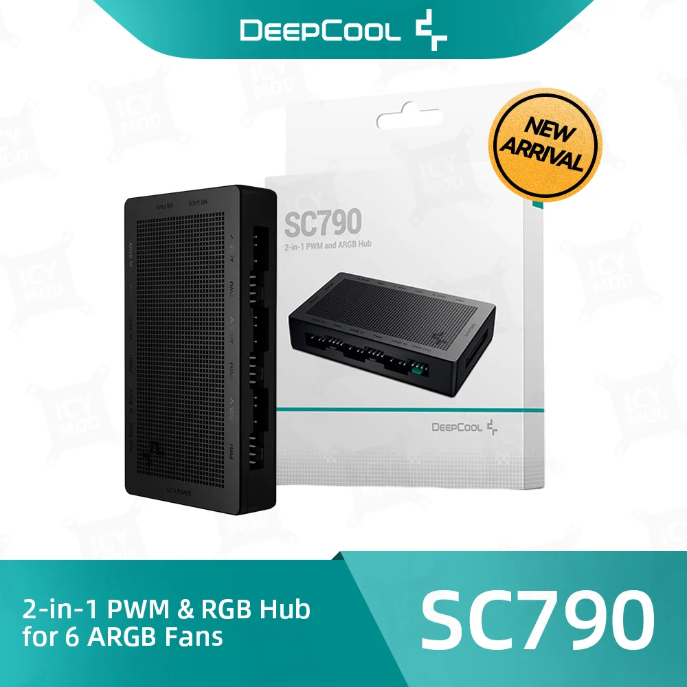 Deepcool-Hub-SC790-2-en-1-PWM-ARGB-Control-de-iluminaci-n-para-6 ...