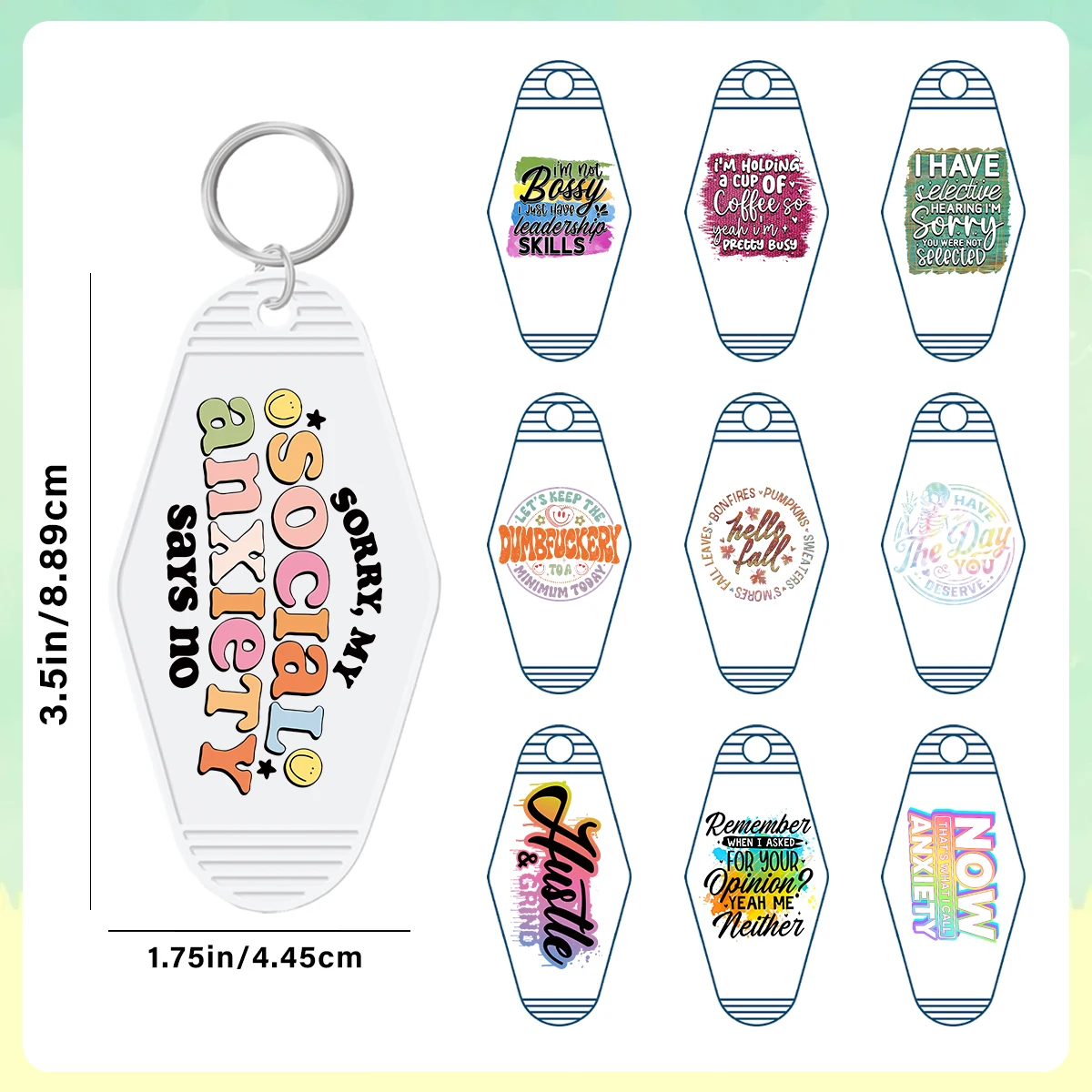 5pcs-Inspirational-Words-Wholesale-Waterproof-Motel-Keychain-UV-DTF ...