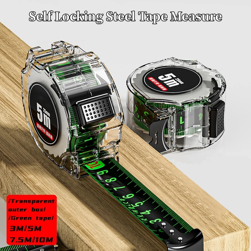 Self Locking Steel Tape Measure Retractable High-Precision measuring ...