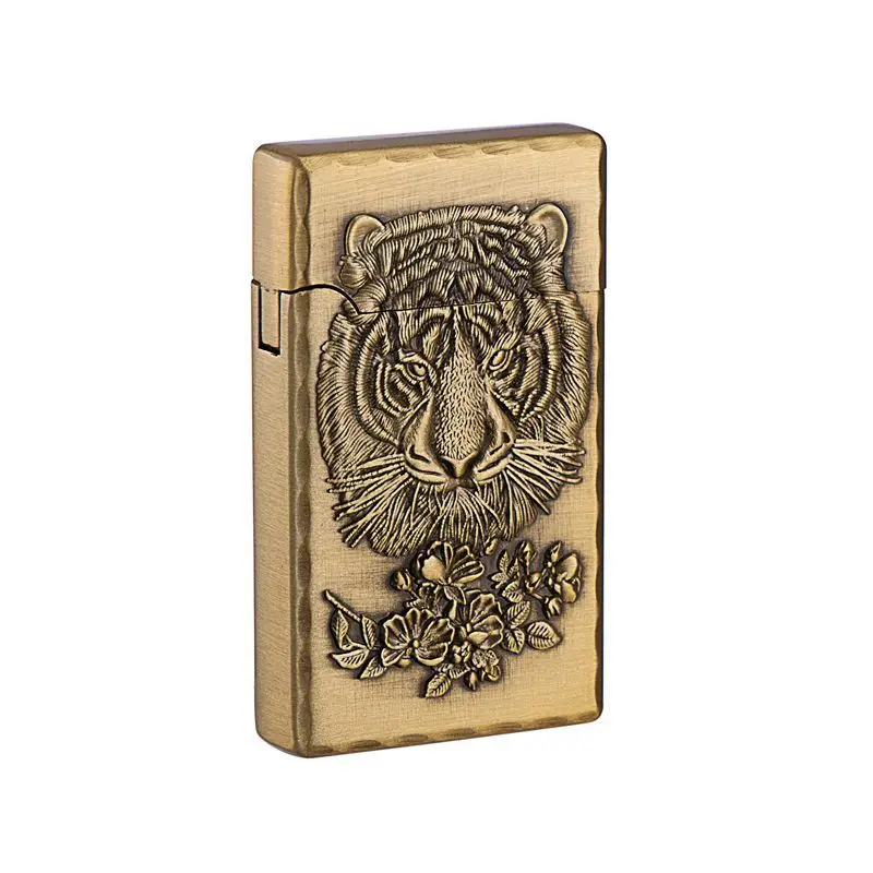 Personalized Multi-model Embossed Windproof Metal Lighter Butane Gas ...