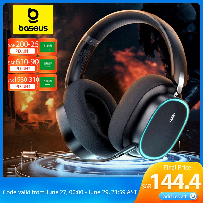 Baseus-GH02-Gaming-Wireless-Headphone-with-Mic-Over-Ear-Headphones ...