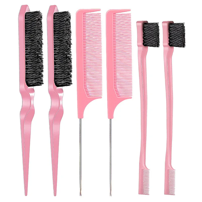 3pcs/set Double Sided Hair Edge Brush Set Hair Styling Comb Control ...