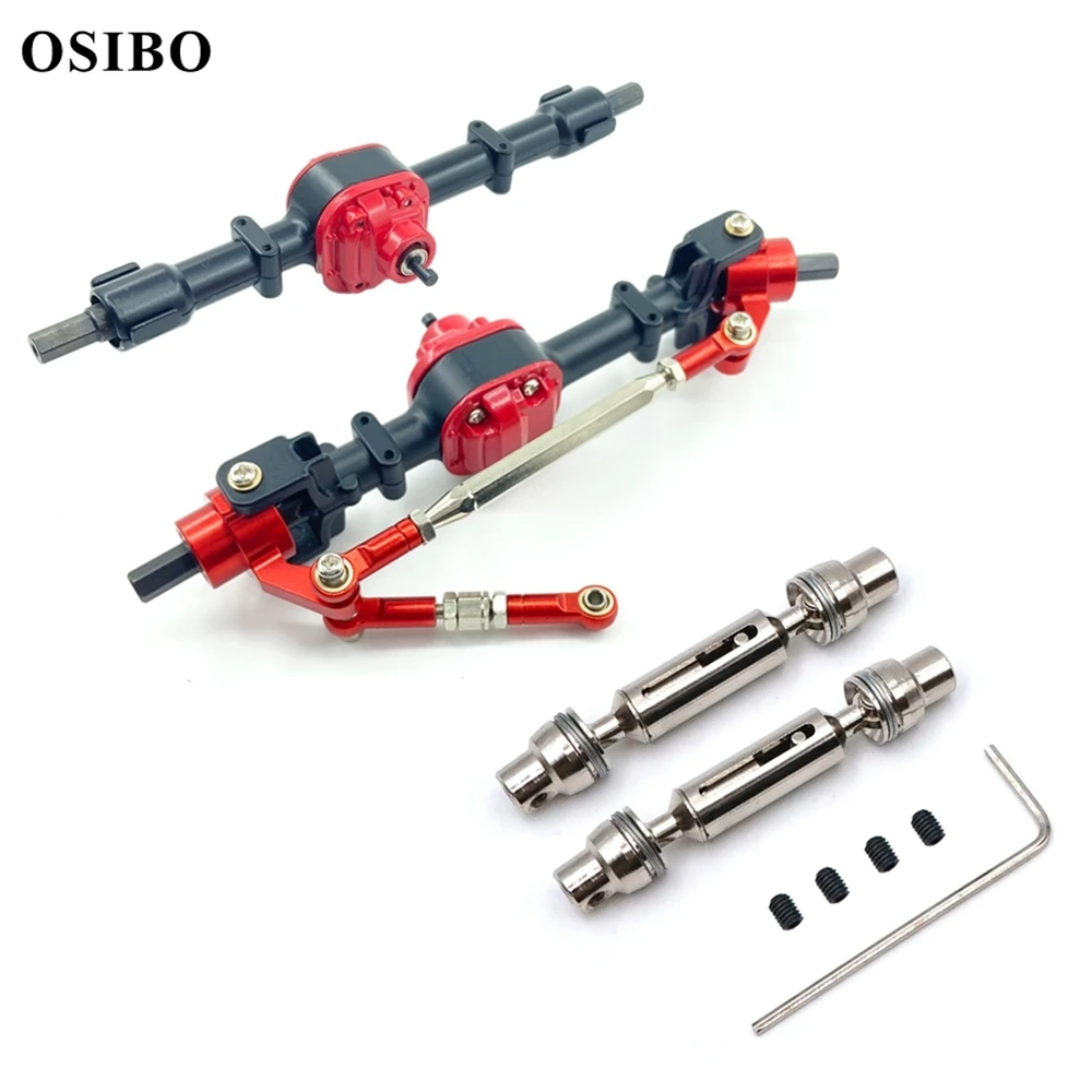 RC Car Metal Gear Front&Rear Bridge Axle Set With Drive Shaft for MN ...