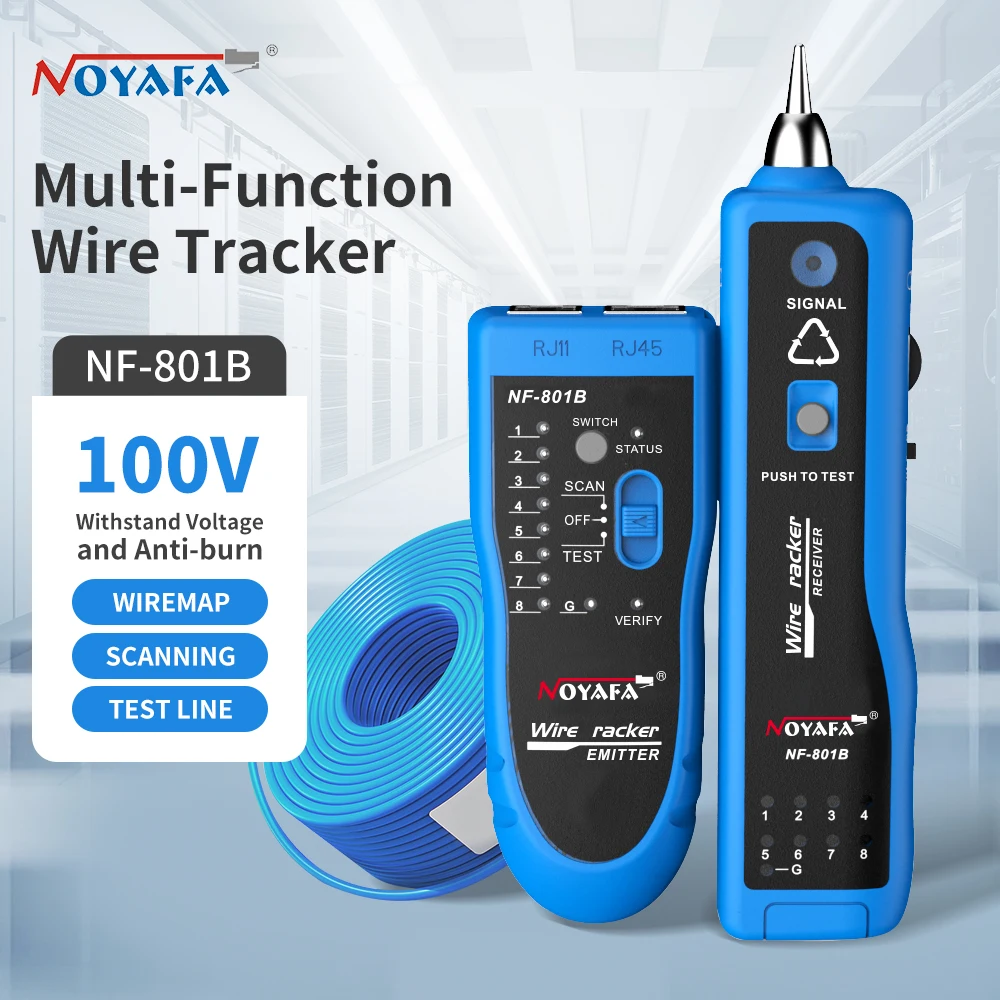 NOYAFA-Network-Cable-Tester-Ethernet-LAN-Telefone-Wire-Tracer-Line ...