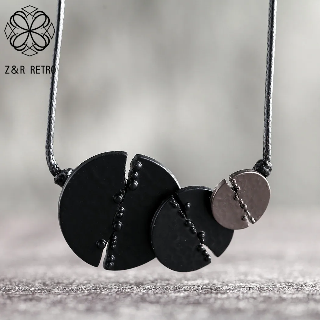 Novo no vintage goth jóias para mulher pingentes colar longo artesanal ...