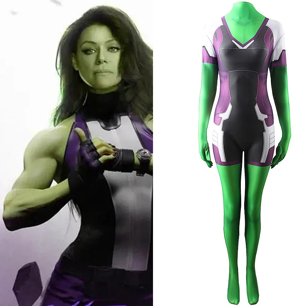 She-Hulk-Costume-Cosplay-3D-Printed-Spandex-Superhero-Women-Hulk ...