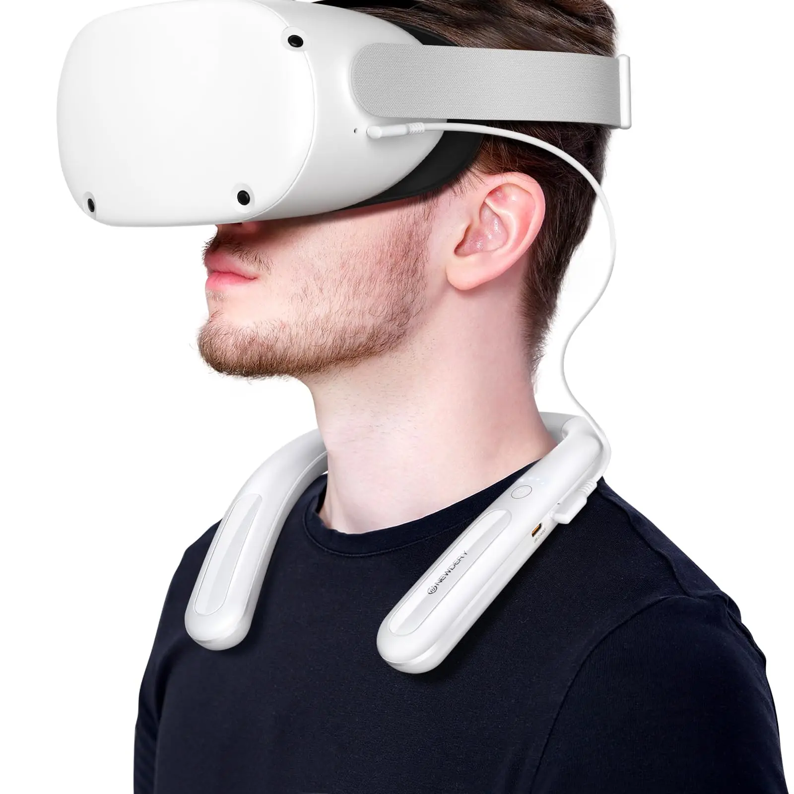NEWDERY-Neck-Power-Bank-para-Oculus-Quest-2-Bateria-Carregador-R-pido ...