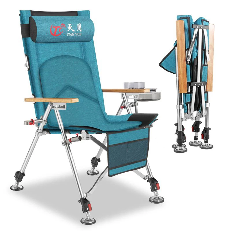 Stainless-Steel-Fishing-Chair-Reclining-All-terrain-Folding-Chair ...