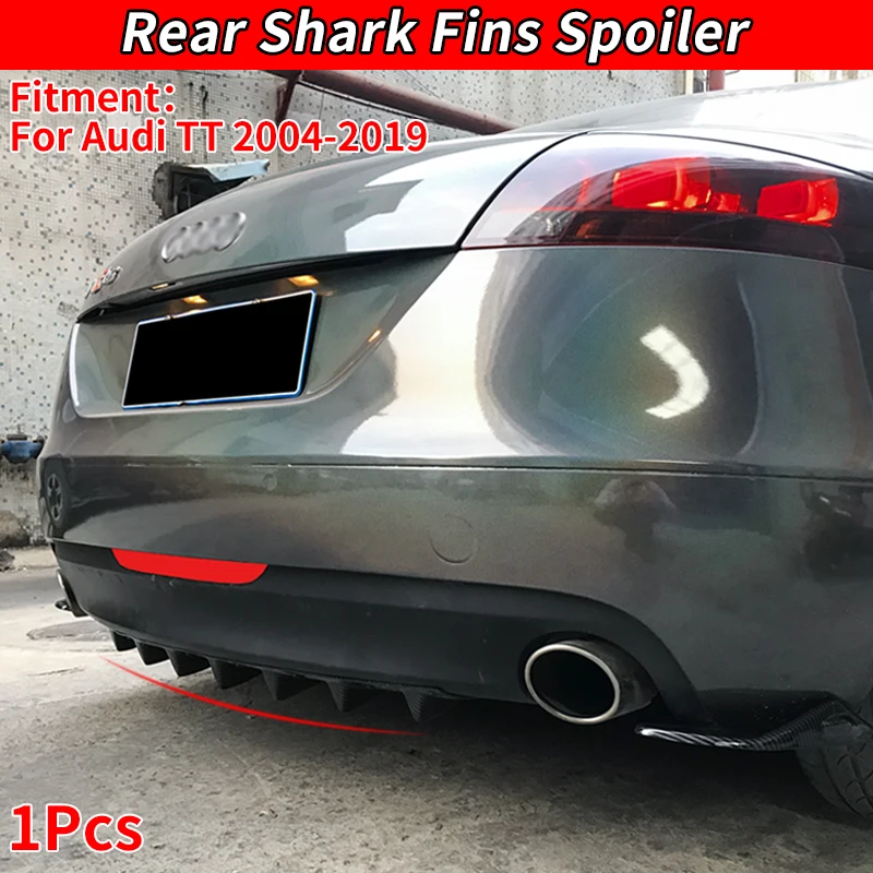 For Audi TT TTRS 2004-2014 2015-2019 Car Chassis 7Shark Fin Back Rear ...