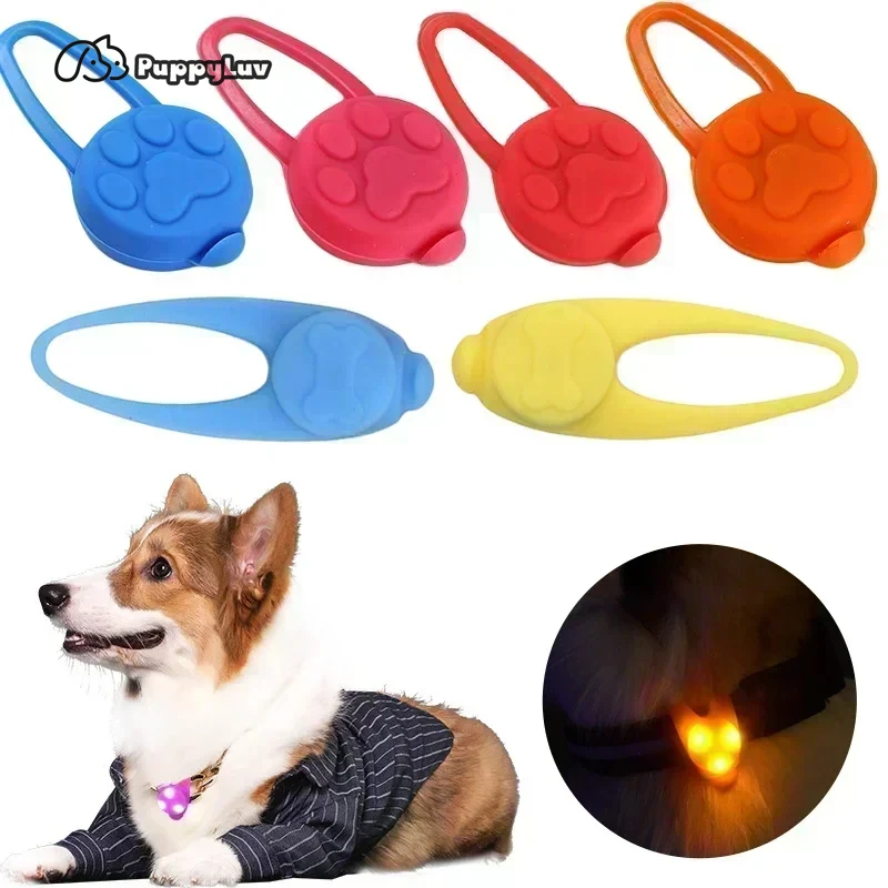 Dog-Cat-Collar-Glow-Pendant-Colored-LED-Flashlight-Pet-Dog-Night-Safe ...