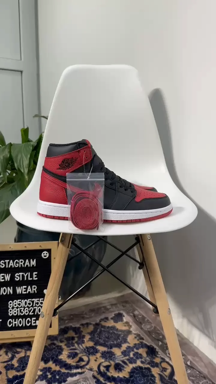 Jordan 1 High Retro OG 'Bred' - Master Copy Sneaker for Men | Daraz.com.np