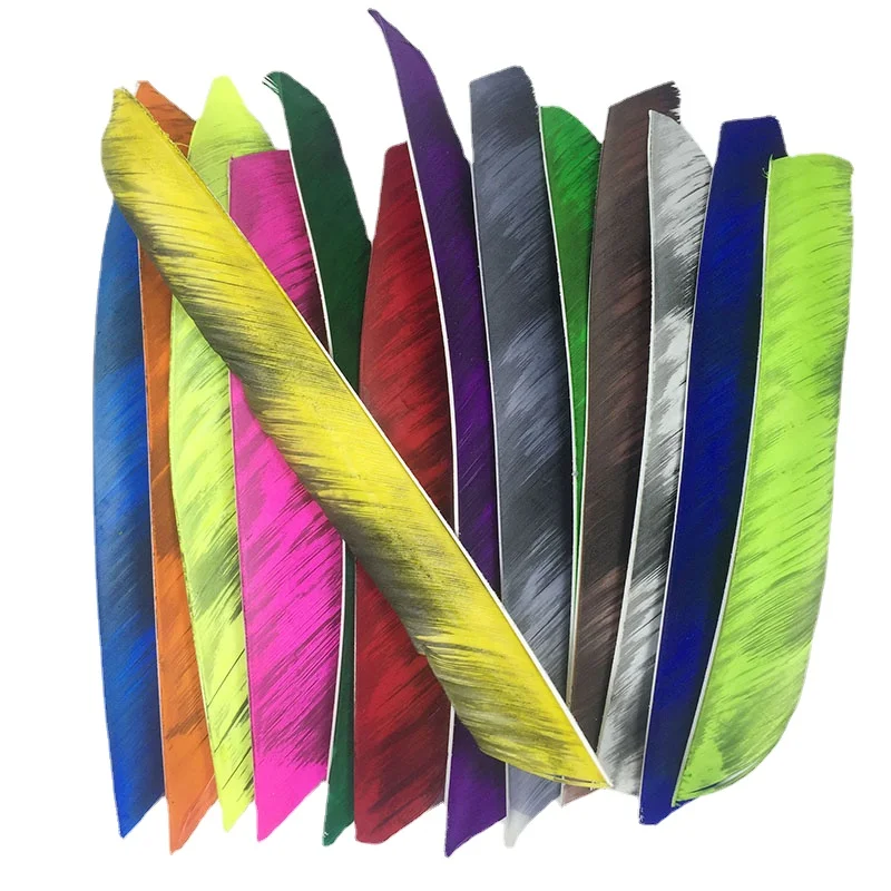 50Pcs/Lot Right / Left Wing Fletchingr Full length Real Turkey Feather ...