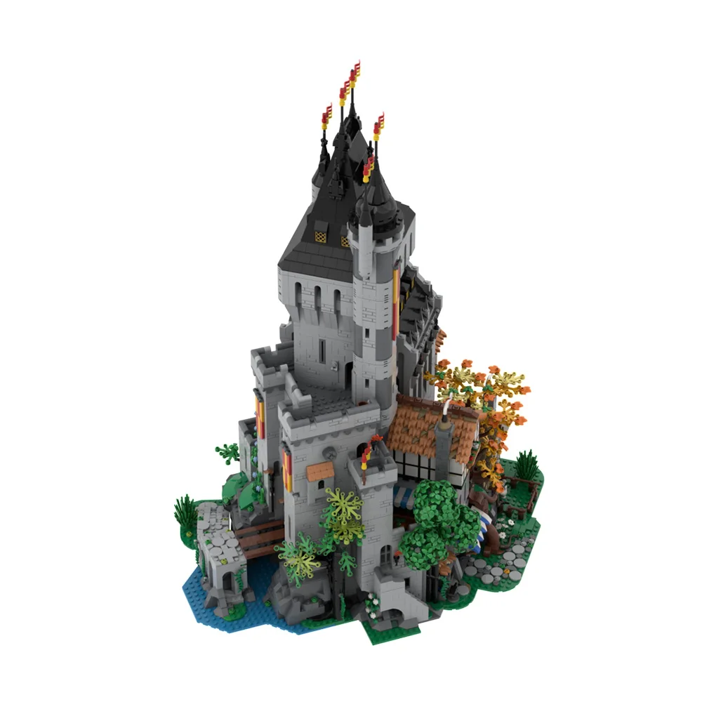 Gobricks-MOC-Medieval-The-Lion-Knights-High-Tower-Bricks-Model-Medieval ...