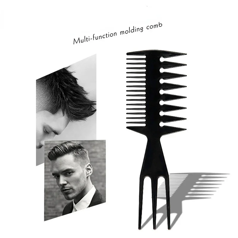 Professional-Double-Side-Tooth-Combs-Fish-Bone-Shape-Hair-Brush-Barber ...
