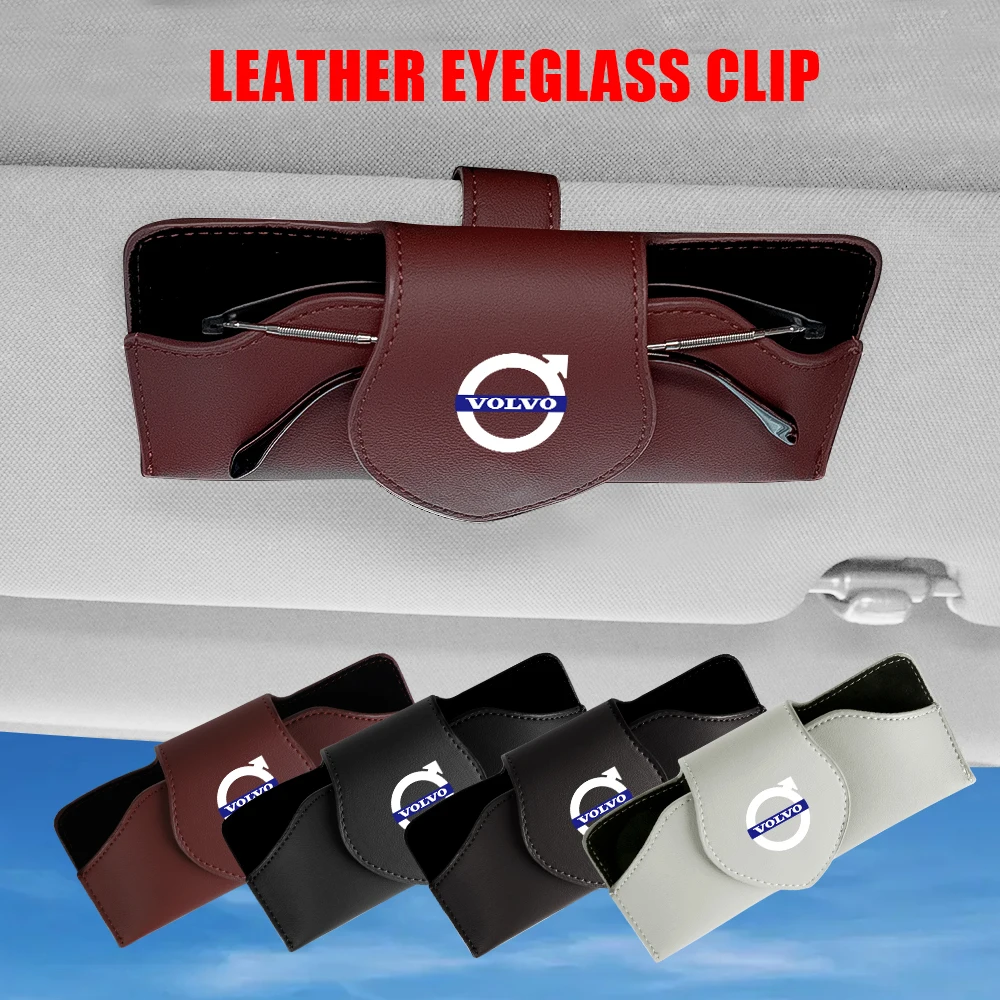 Car-Glasses-Storage-Box-Sun-Visor-Car-Emblem-Card-Ticket-Holder-For ...