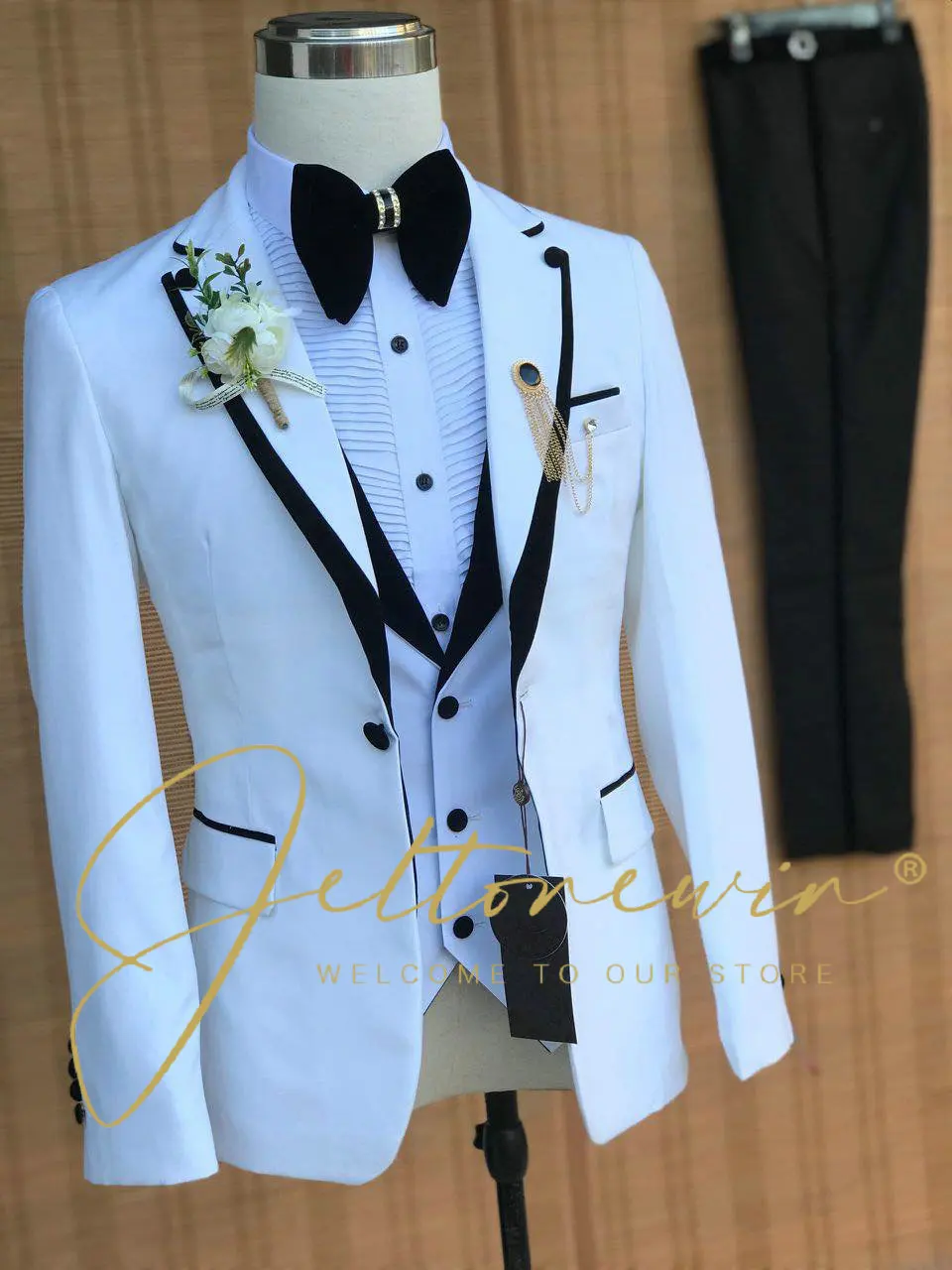 Fatos-de-casamento-elegantes-masculinos-conjunto-de-blazers-3-pe-as ...
