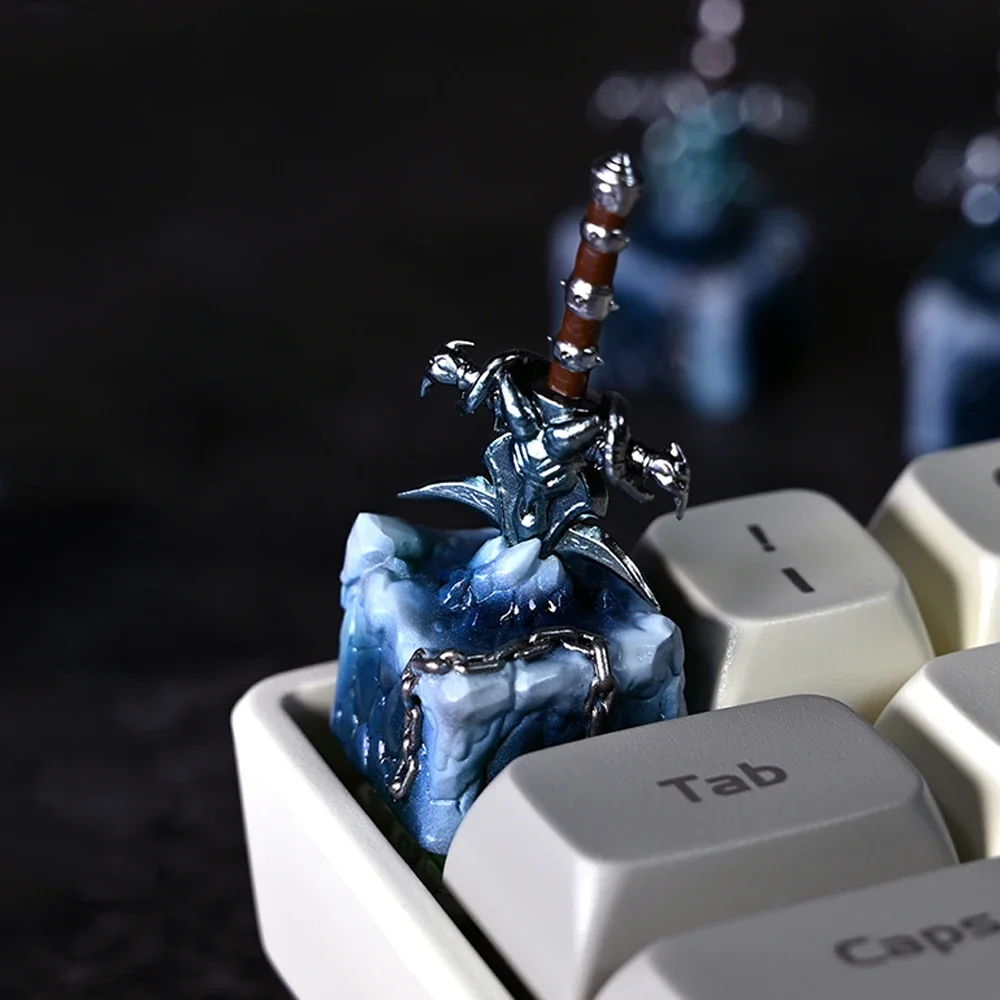 World-of-Warcraft-Frostmourne-Artisan-Resin-Keycaps-1u-ESC-Custom-MX ...