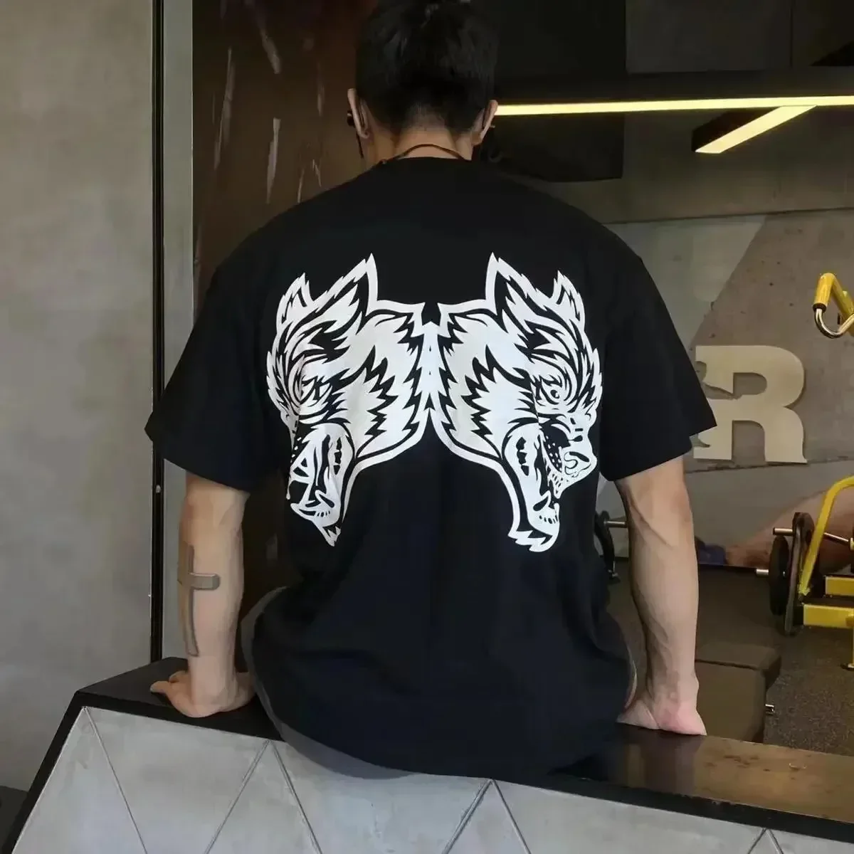 Summer-Darc-Sport-Wolves-T-Shirts-Oversized-Bodybuilding-Gym-Men ...