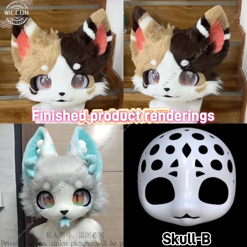 Skull Animal Cartoon Comic-Con Fursuit Kigurumi Kig Furry Suit Skull ...