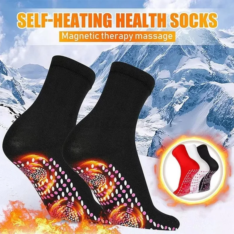4/2/1pairs Self Heating Socks Winter Health Socks Foot Massager ...