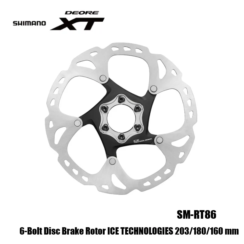 SHIMANO-DEORE-XT-6-Bolt-Disc-Brake-Rotor-SM-RT86-ICE-TECHNOLOGIES-203 ...