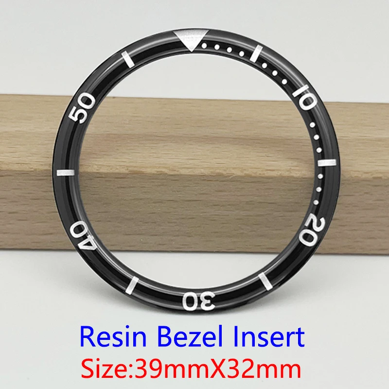 39MMX32MM Resin Bezel Insert for SKX 6105 6309 Turtle Abalone and Other ...