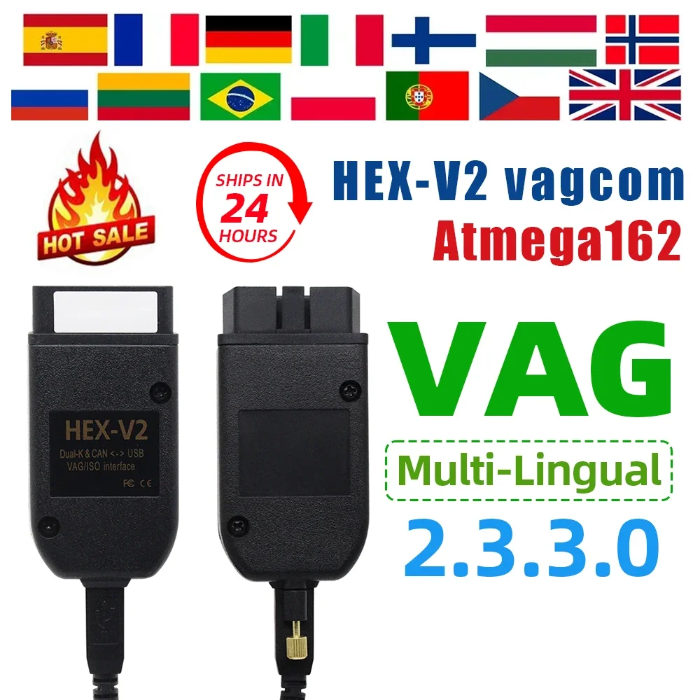 2024-VCDS-VAGCOM-Interface-VCDSCAN-HEX-V2-Update-23-3-3-FOR-VW-For-AUDI ...
