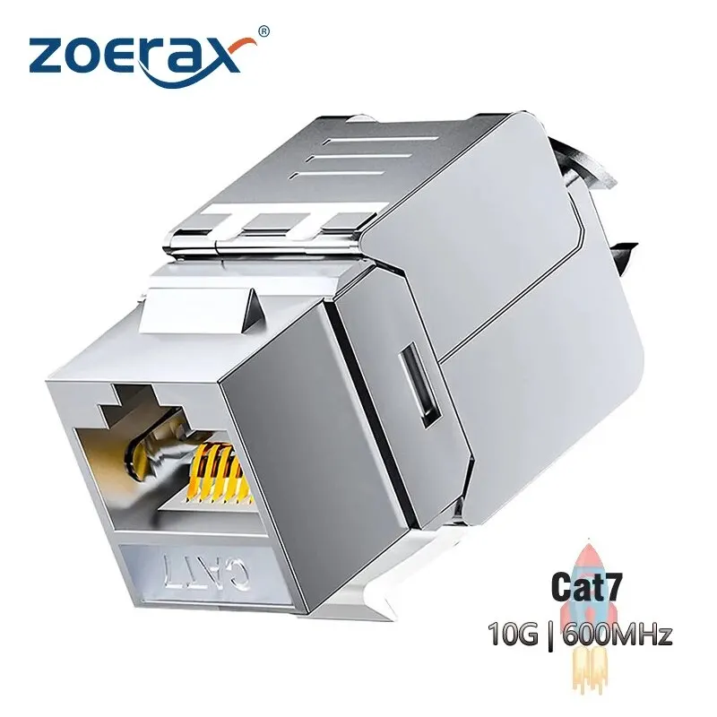 ZOERAX-Cat6a-Cat7-Keystone-Jack-Cat7-RJ45-STP-Tool-Less-Type-Zinc-Alloy ...