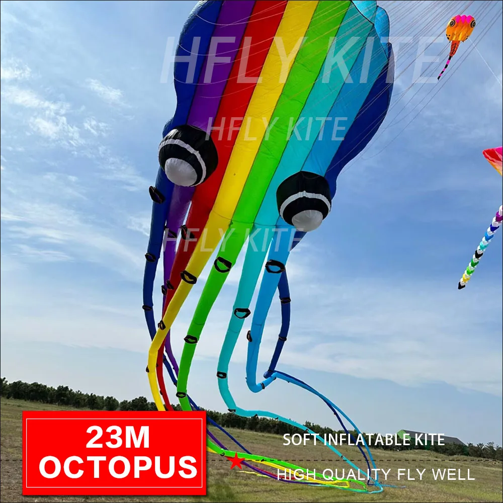 NEW ARRIVAL 23M 30m Octopus Kite SOFT INFLATABLE KITE - AliExpress 26