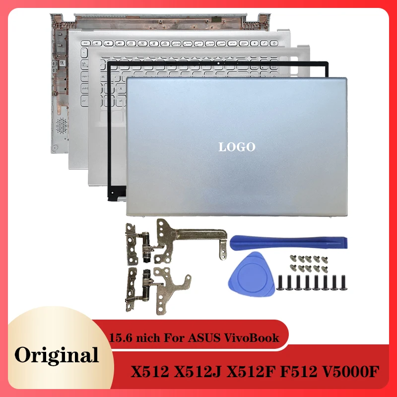 NEW-Laptop-LCD-Back-Cover-Front-Bezel-Hinges-Palmrest-Bottom-Case-For ...