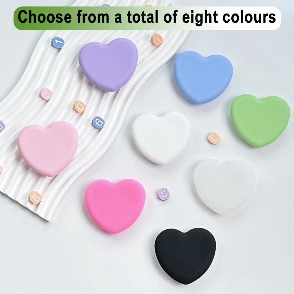 Grippopso Silicone Heart Shaped GripTok Mobile Phone Holder Socket ...