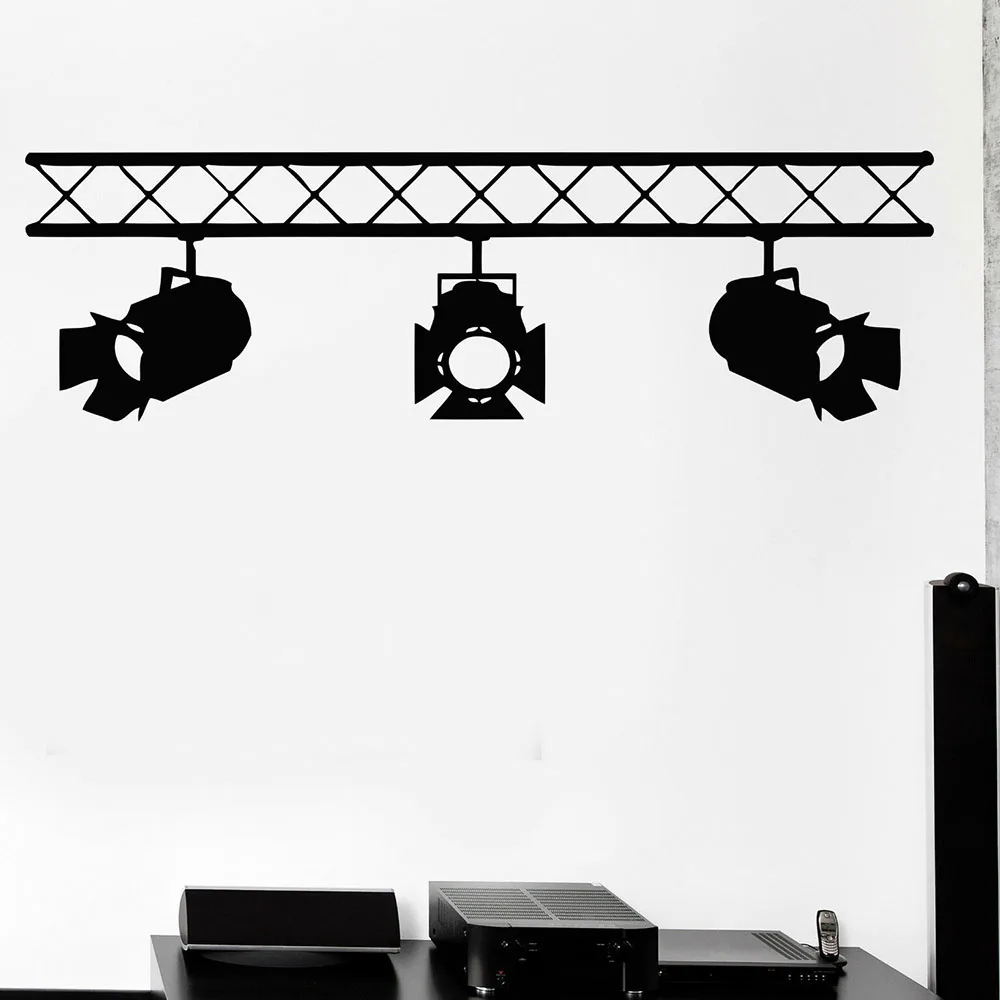 Movie-Studio-Cinema-Lights-Vinyl-Wall-Decal-Home-Theater-Movie-Living ...