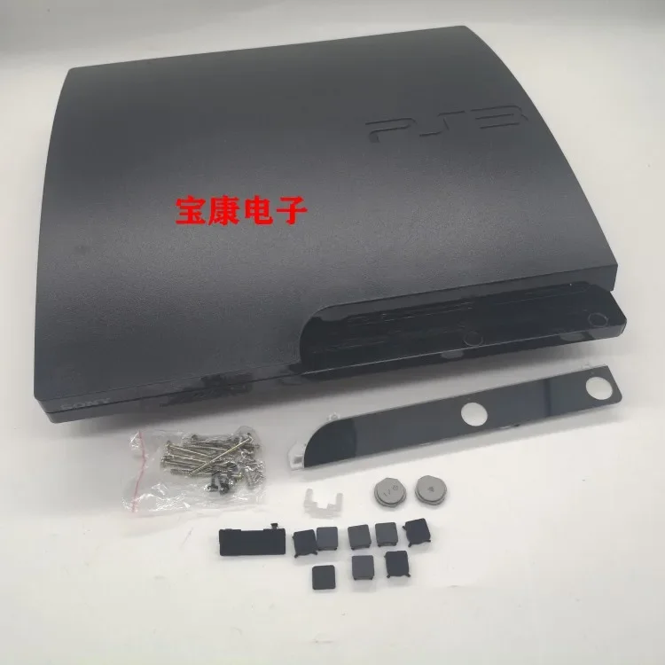 Black-White-Replacement-Full-Housing-Shell-Case-Cover-For-ps3-slim-2000 ...