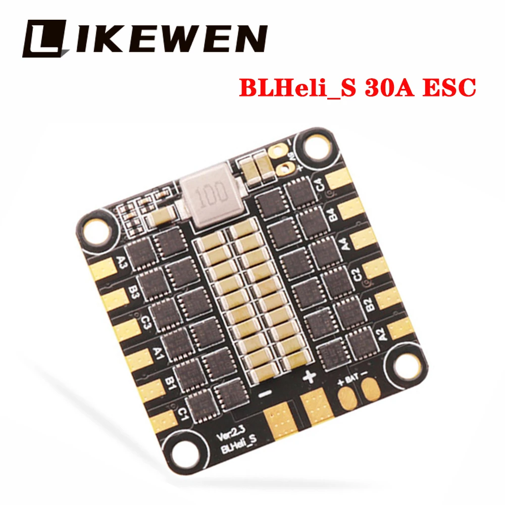 LIKEWEN BLHeli_S 30A ESC 4 in 1 2 6S 전자 컨트롤러 DSHOT600 BEC 5V 출력 원격 제어 ...