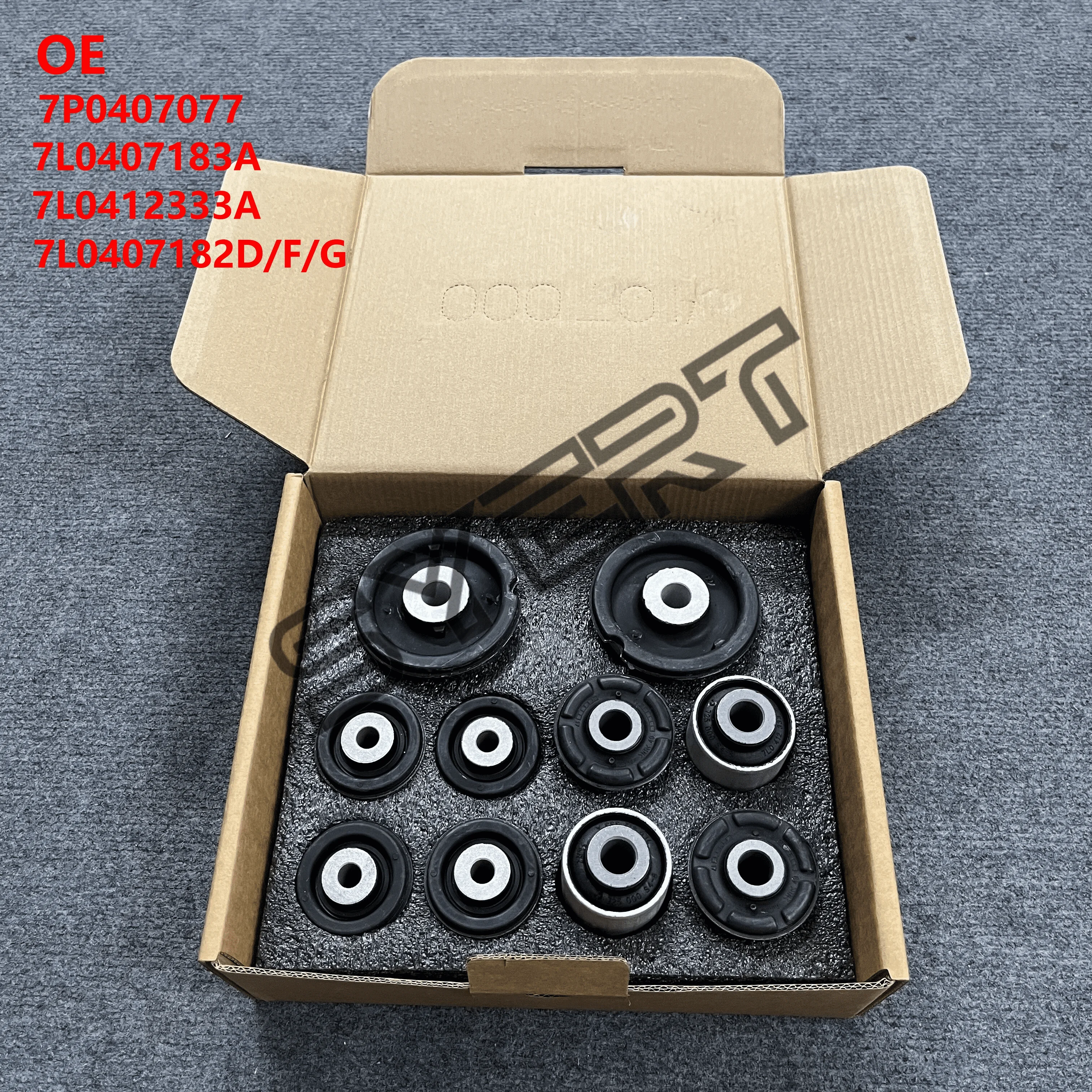 Front Lower Upper Bushing Kits 7P0407077 7L0407182G 7L0407183A for Audi ...