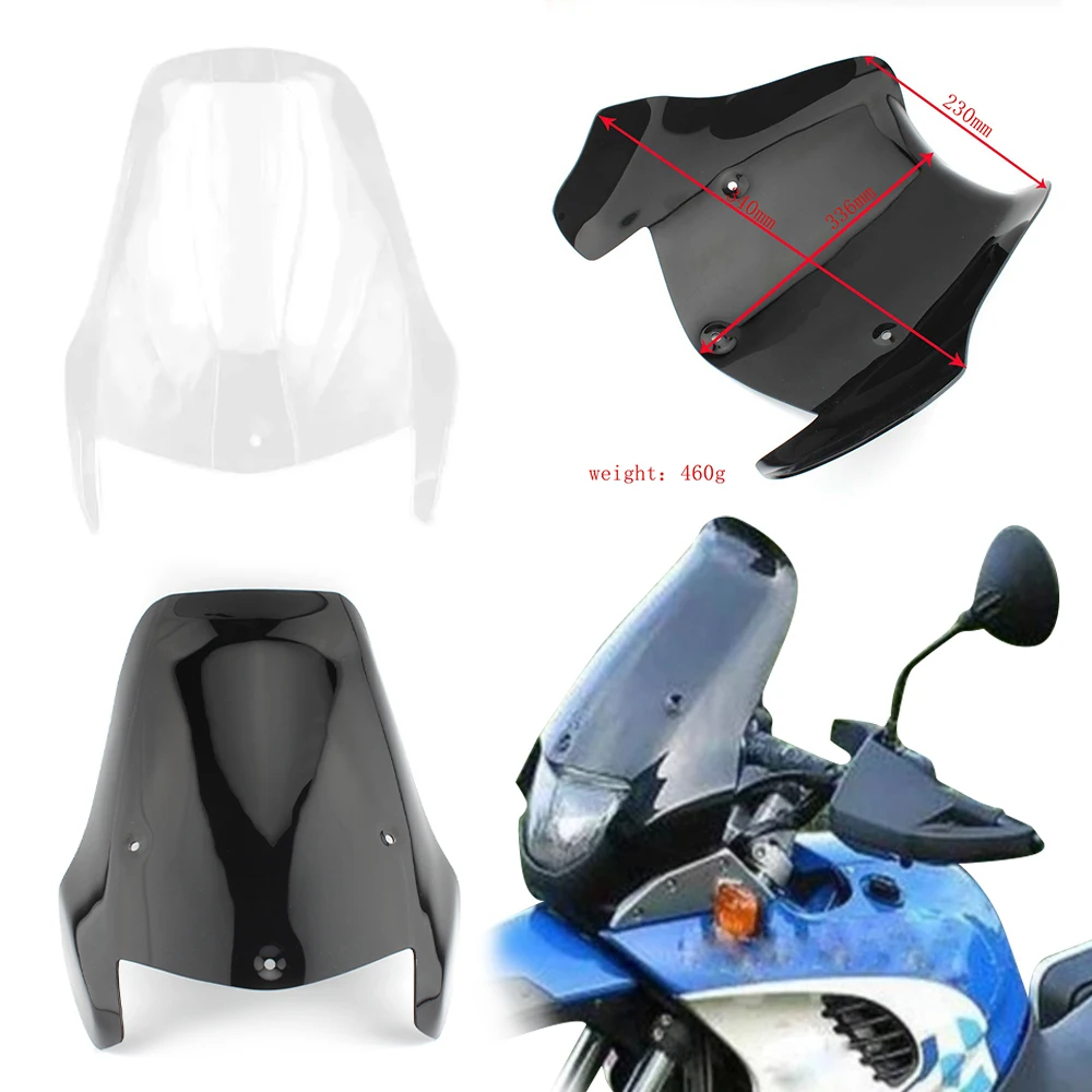 Black-Motorcycle-Windshield-Wind-Screen-Wind-Shield-Screens-Deflectors ...