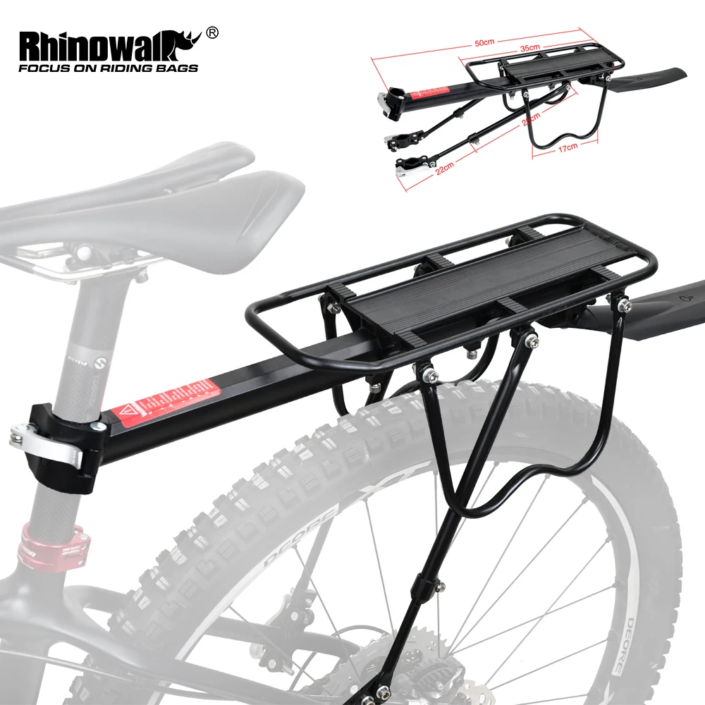 Rhinowalk-Bicycle-Luggage-Carrier-Cycling-Seatpost-Bag-Holder-Stand ...