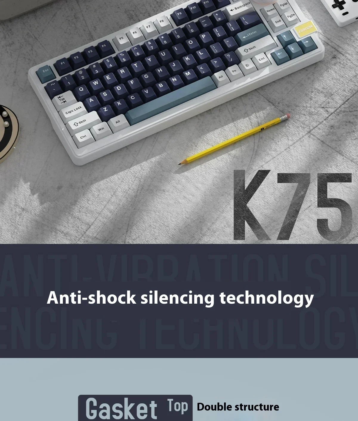 FEKER K75 75% RGB Hot-Swappable Mechanical Keyboard