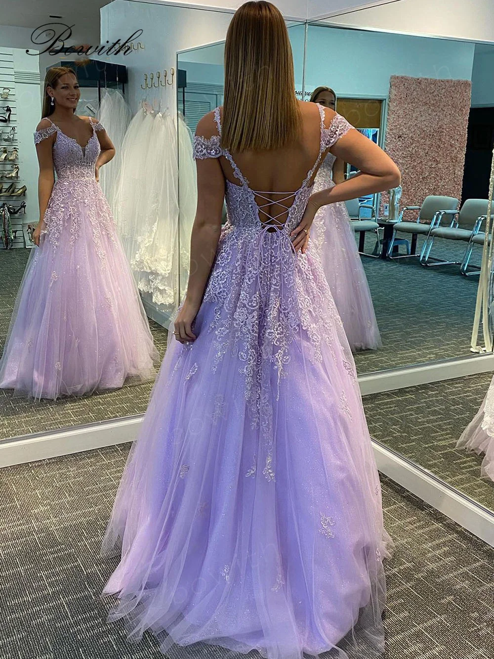 Pink Puffy Prom Dresses With Straps