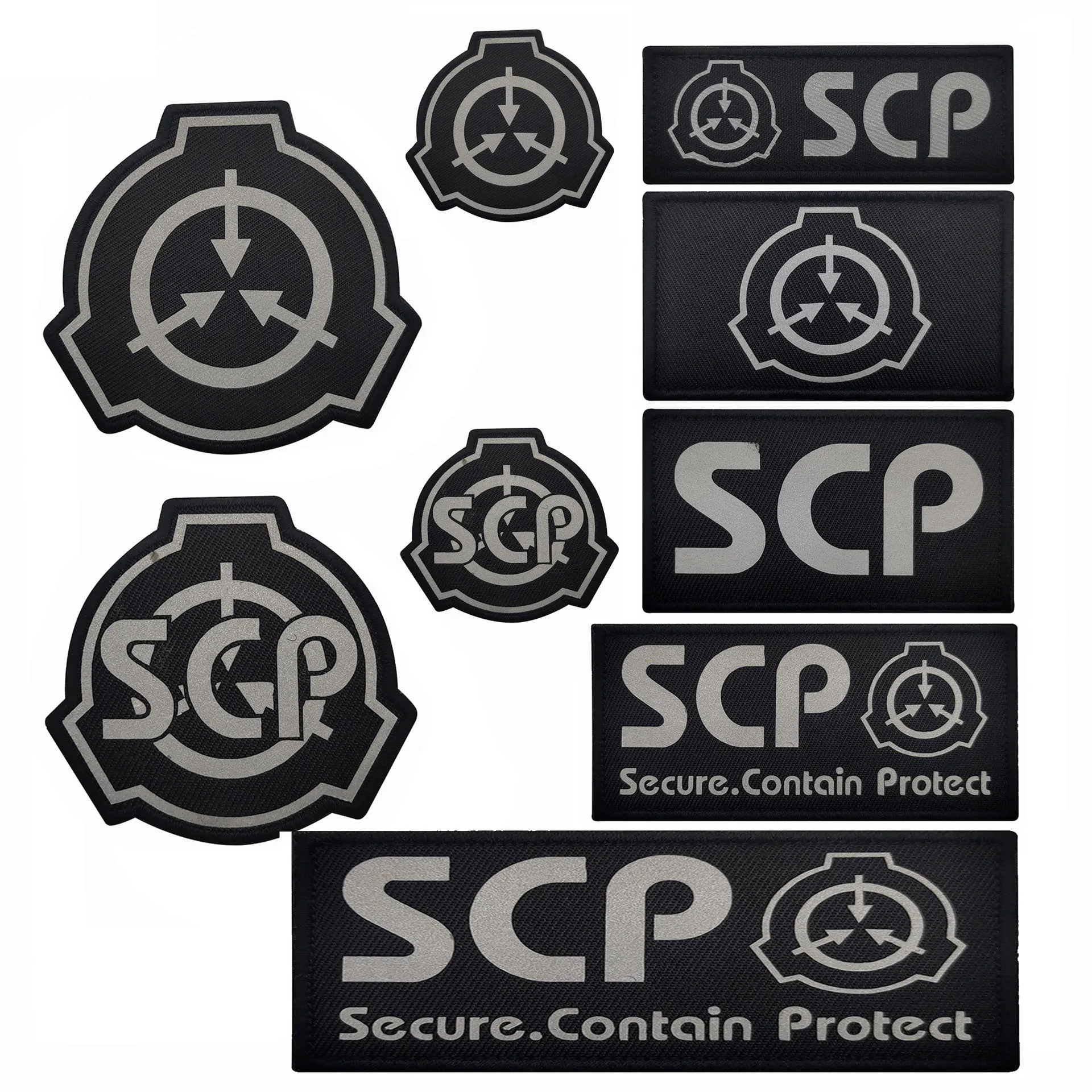 SCP Foundation Logo IR Reflective Embroidery Patch Armband Badge ...