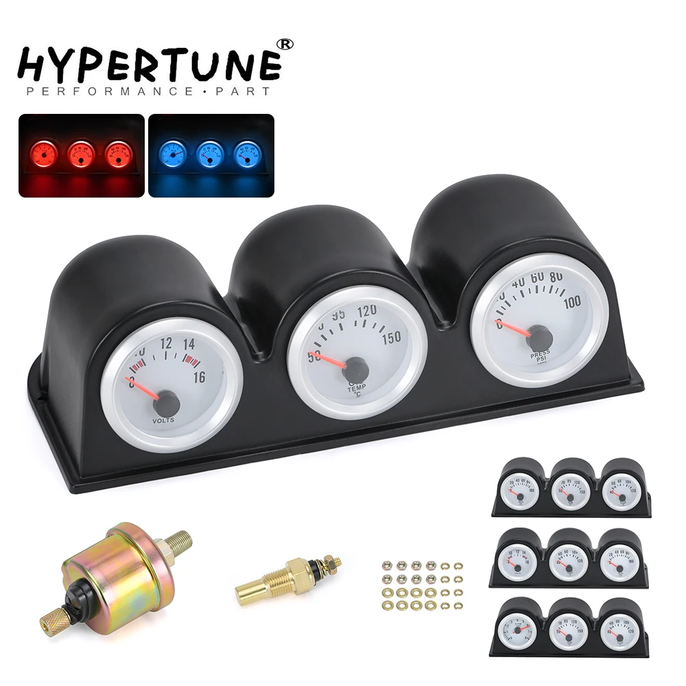 52MM-3-In-1-Oil-Pressure-Gauge-Oil-Temp-Gauge-Water-Temp-Gauge ...